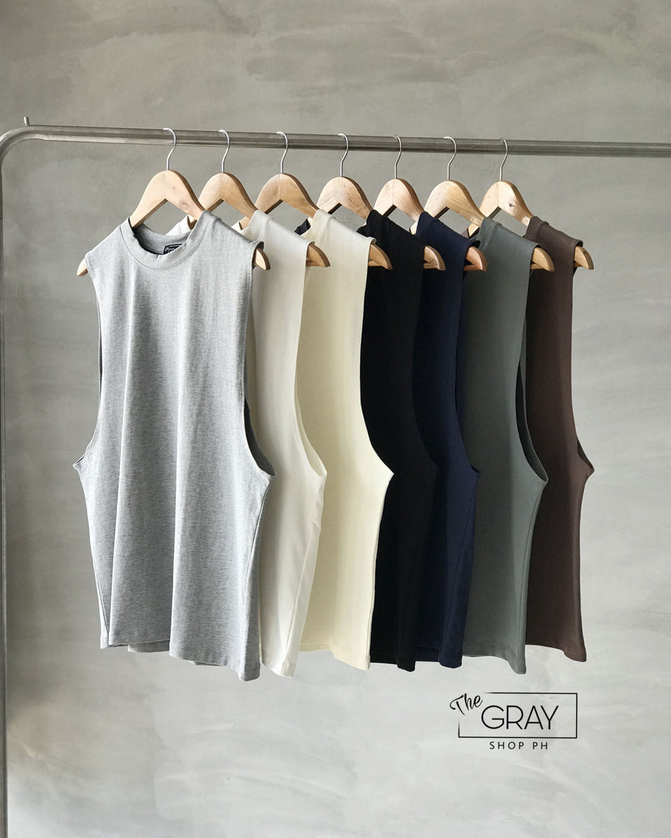 PLAIN MUSCLE TEES (VERSION 2) – The Gray Shop PH